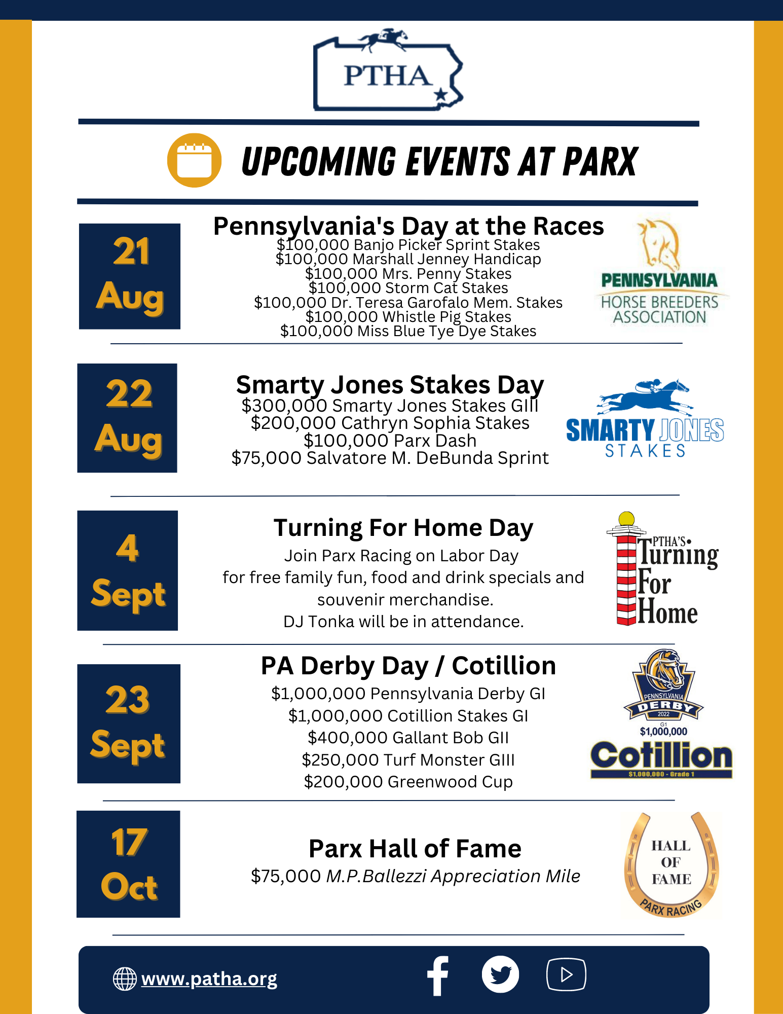 Pennsylvania Thoroughbred Horsemen's Association (PTHA) – PTHA